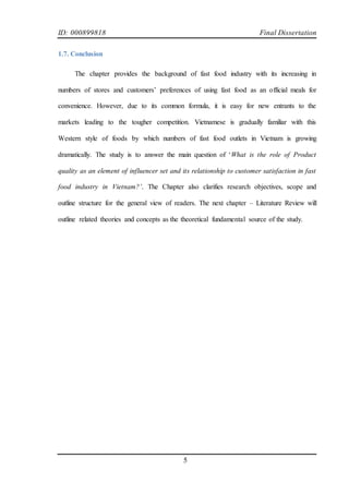 Đề tài: Relationship between customer satisfaction and product quality ...