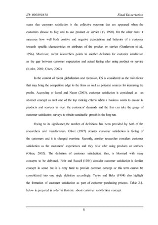 Đề tài: Relationship between customer satisfaction and product quality ...