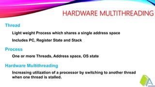 Hardware Multi-Threading | PPTX