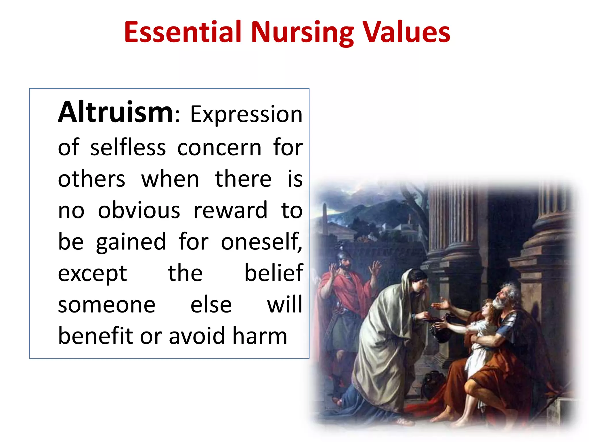 2. Essential values in nursing | PPTX
