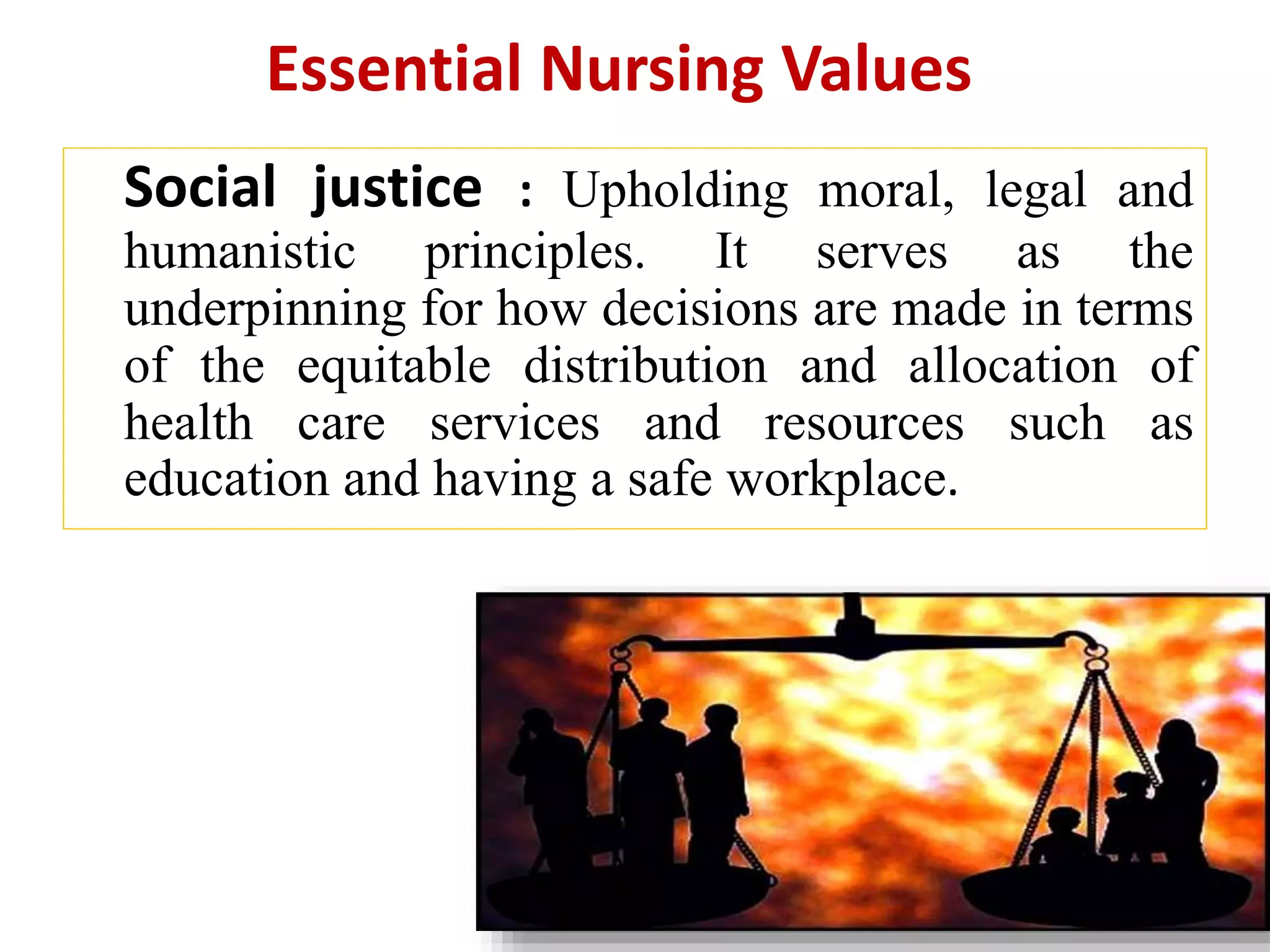 2. Essential values in nursing | PPTX