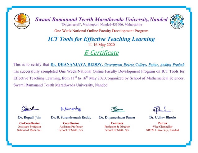 2.fdp certificate on ict @ srtmu | PDF