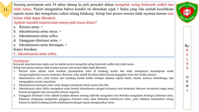 Pembahasan Soal UKOM KMB | PPTX