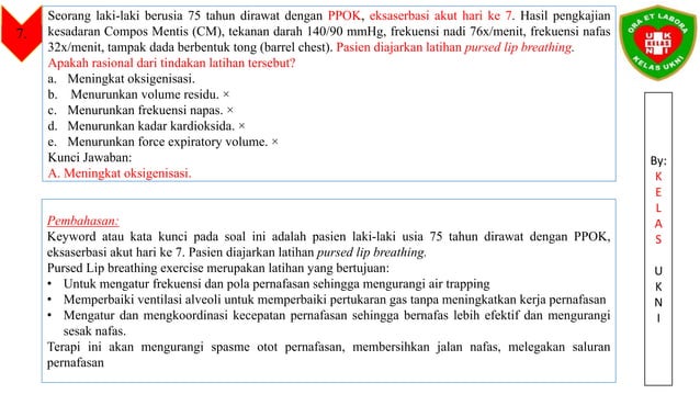 Pembahasan Soal UKOM KMB | PPTX