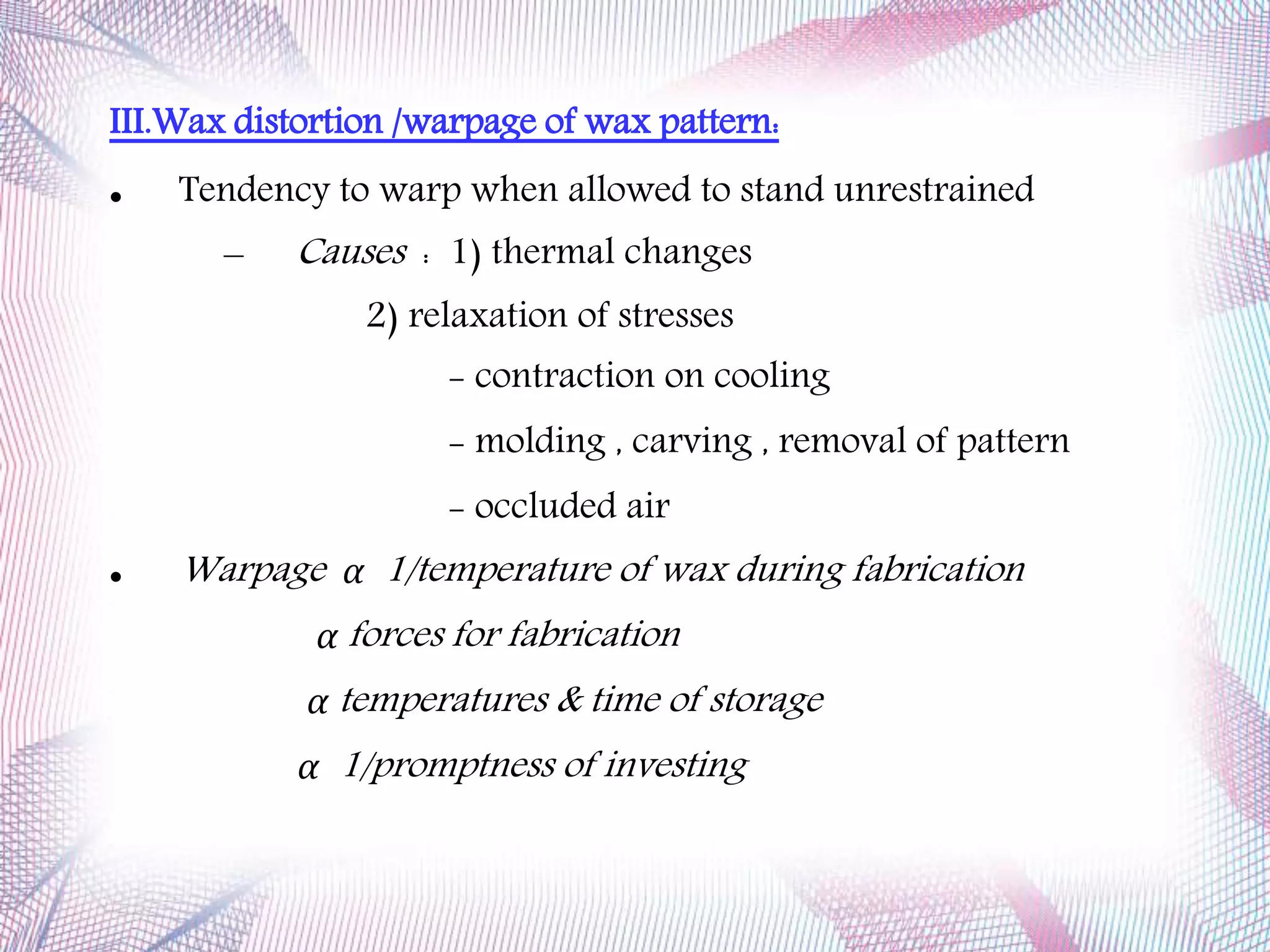 Dental waxes | PPT