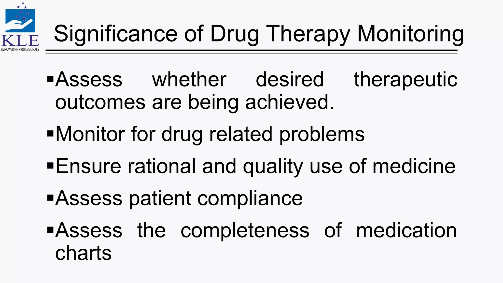 Drug Therapy Monitoring | PDF