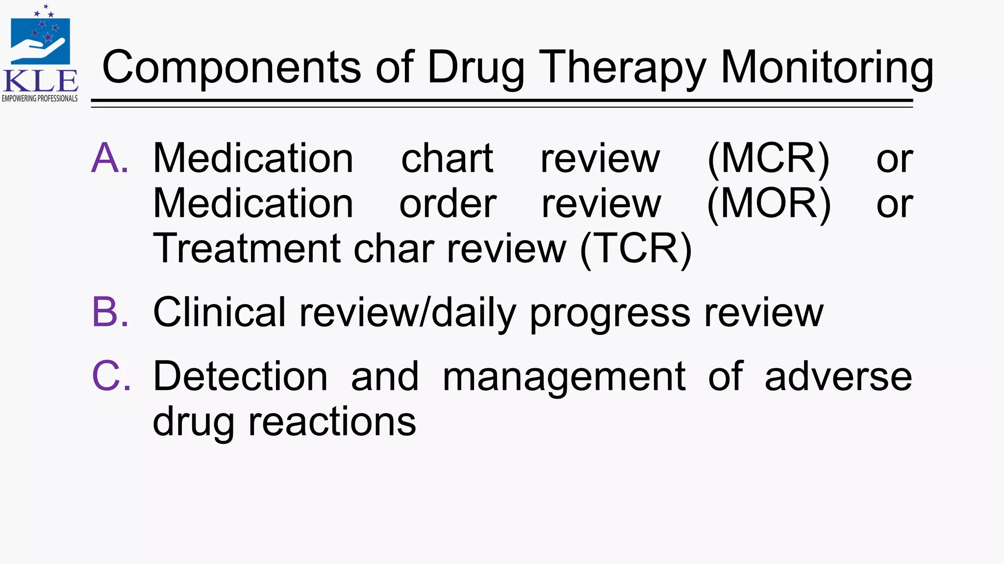 Drug Therapy Monitoring | PDF