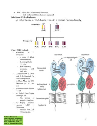 MHC-I, MHC-II & MHC-III | PDF