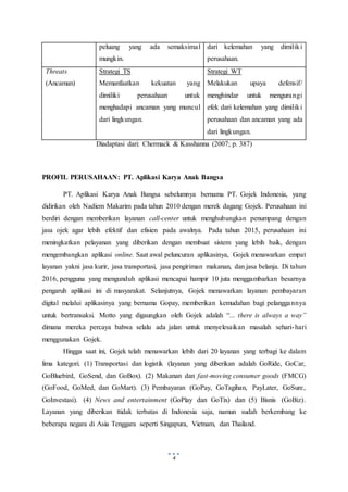 Analisis Swot Gojek | DOCX