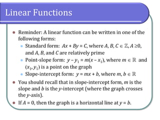 2.5 Equations of Lines | PPT