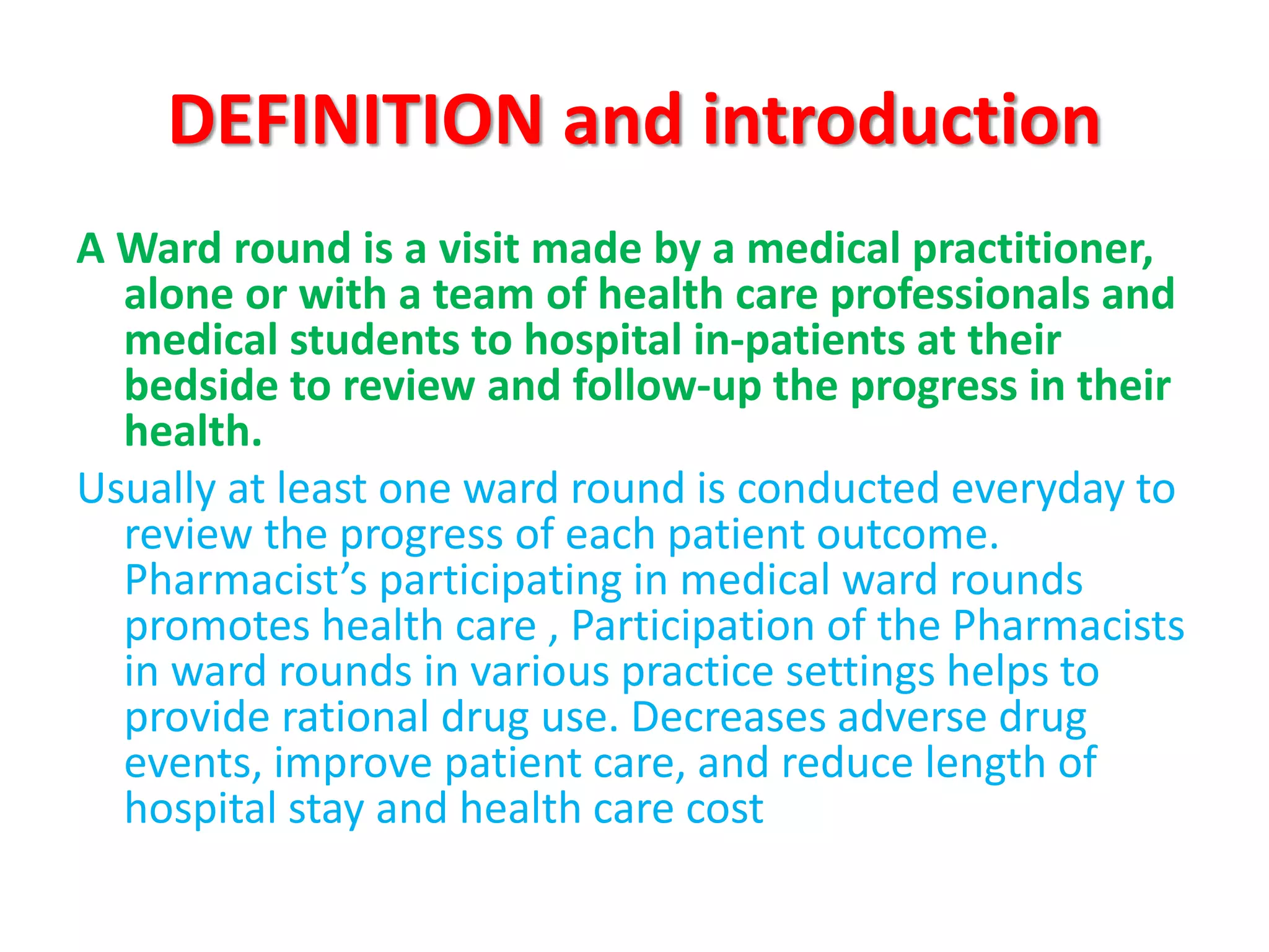 2.b ward round participation | PPTX