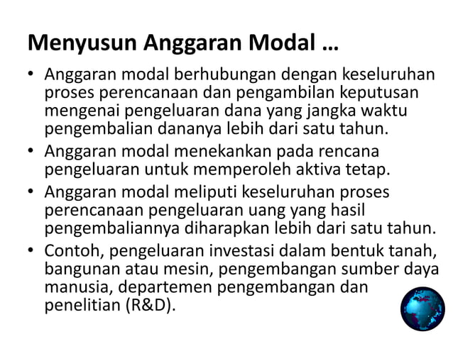 Pengambilan Keputusan Penanaman Modal Pada Aset Baru _Materi Training ...