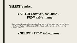 2.2 sql commands | PPT