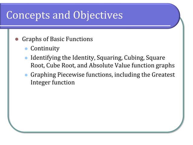 2.6 Graphs of Basic Functions | PDF | Physics | Science