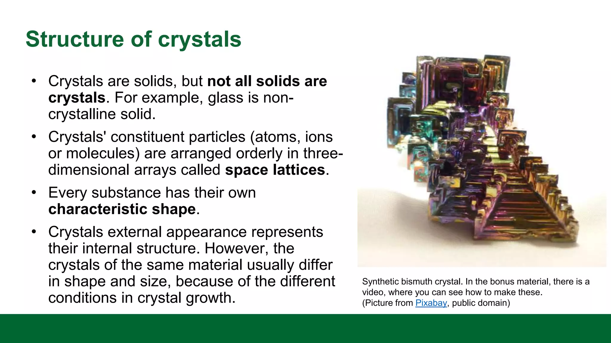 Crystals (crystallization) | PPT