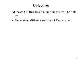 2. sources of knowledge | PDF