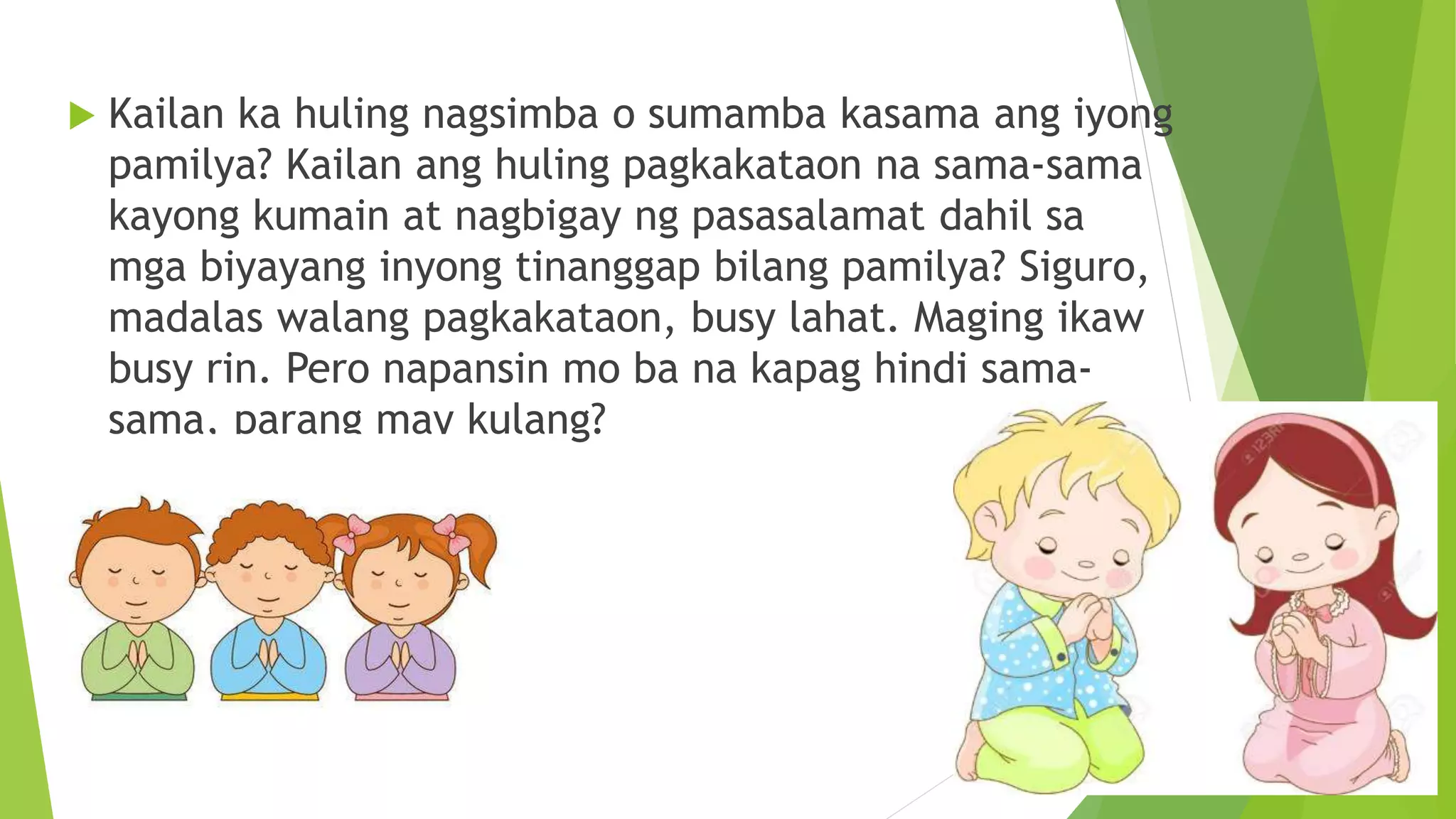 Pagsasabuhay ng Pananampalataya sa Pamilya | PPTX