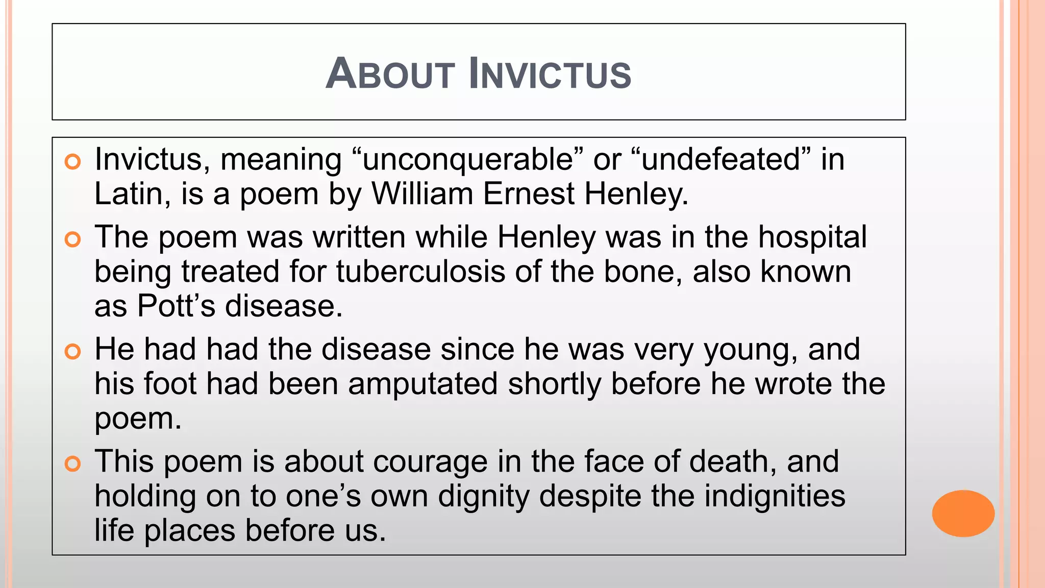 Invictus | PPTX