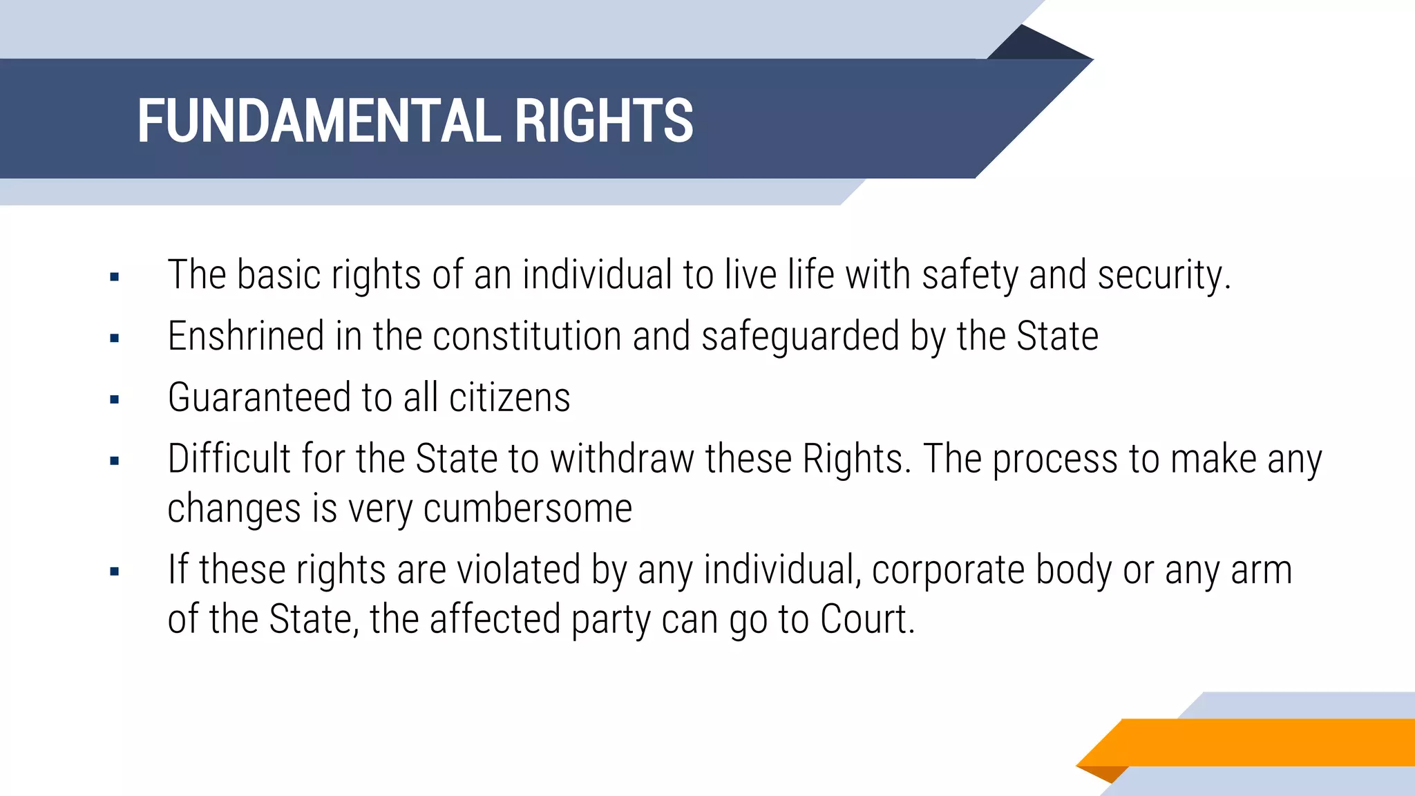 Fundamental rights Duties - Directive principles of state policy | PDF