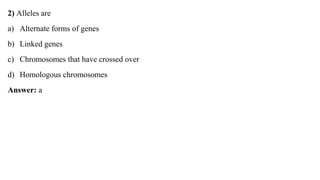 Mendelian Laws of Inheritance | PPT
