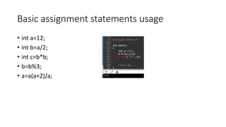 2.2 variable arithmetics and logics | PPT