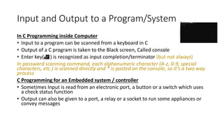 2.1 input and output in c | PPT