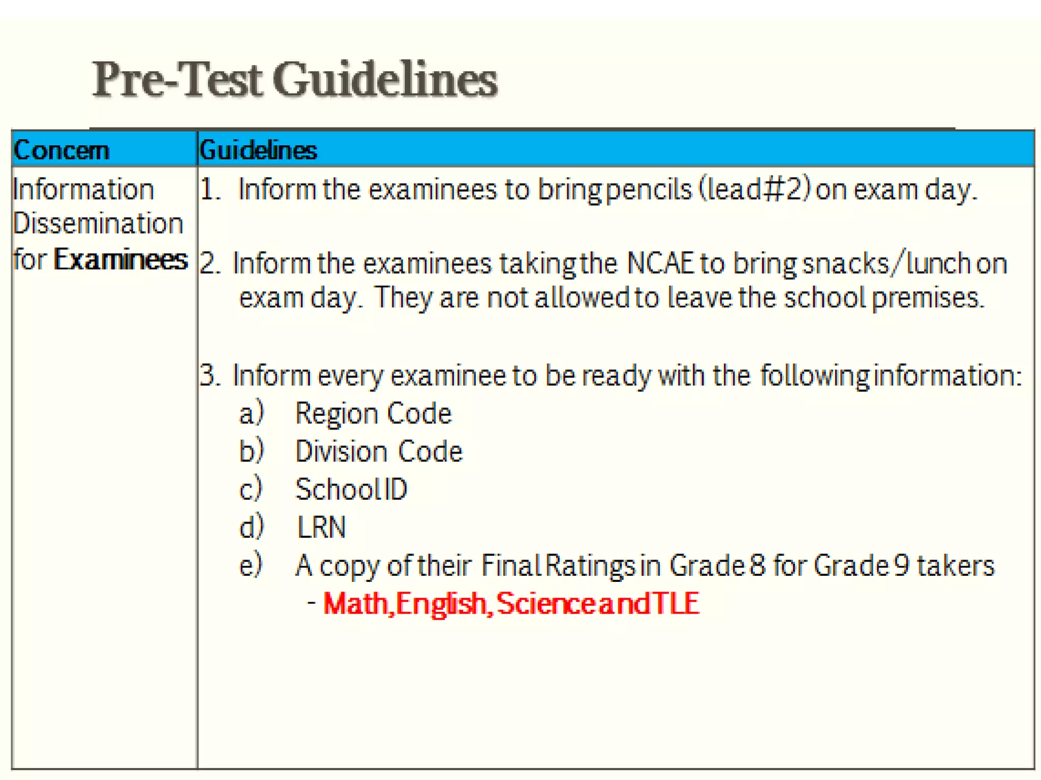 2 2016 ncae guidelines - national career assessment examination | PPTX
