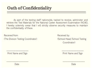 2 2016 ncae guidelines - national career assessment examination | PPTX
