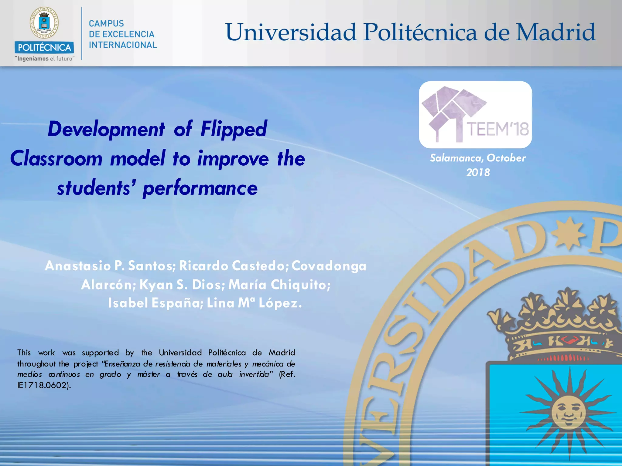 Development of Flipped Classroom model to improve the students ...