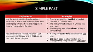 2. simple past and past progressive | PPT