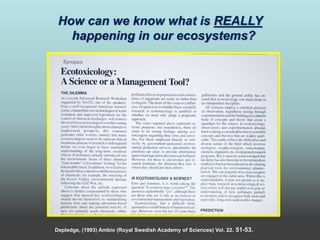 Professor Michael Depledge, EPA, HSE and ESRI, Environment, Health and ...