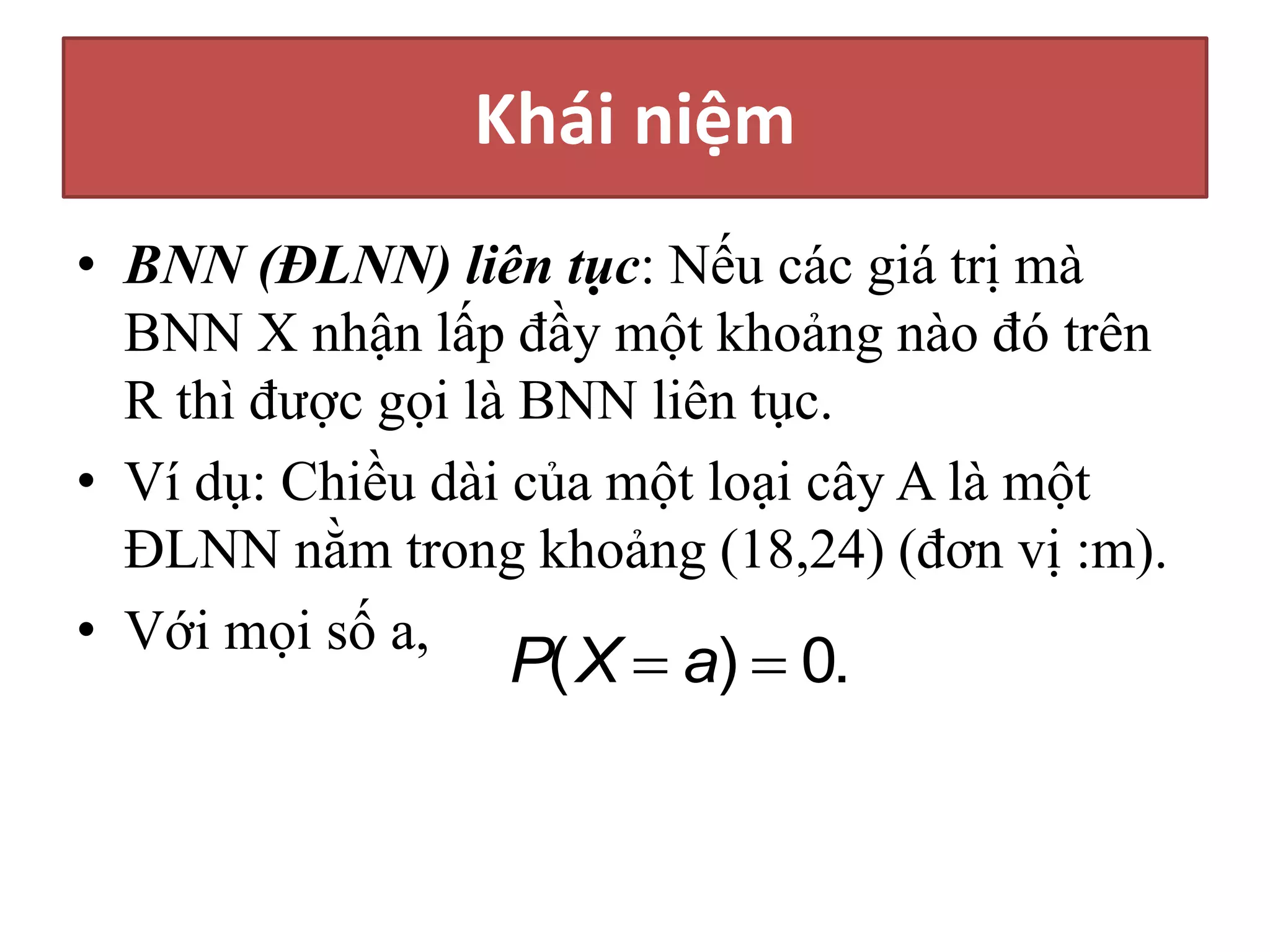 Biến ngẫu nhiên liên tục - Xác suất thống kê | PPTX