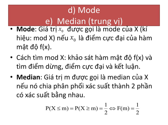 Biến ngẫu nhiên liên tục - Xác suất thống kê | PPTX