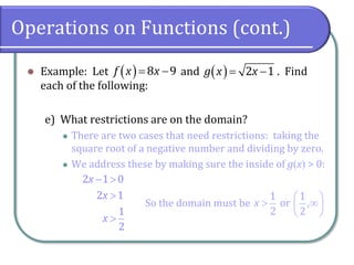2.8 Function Operations and Composition | PDF