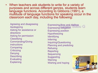 Academic language across subjects - Functions and Text Structure | PPT