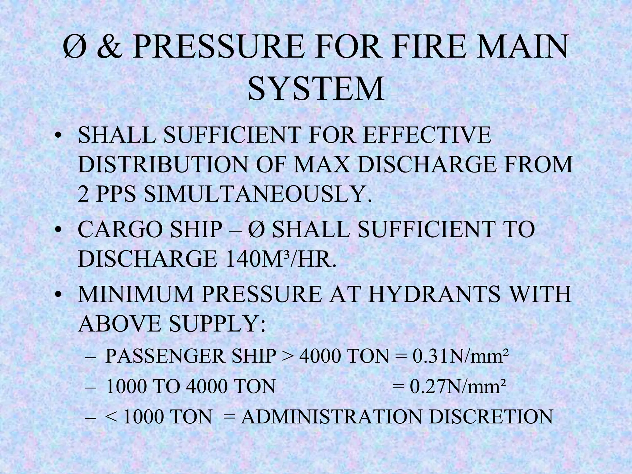 2.7 fire main system | PPTX