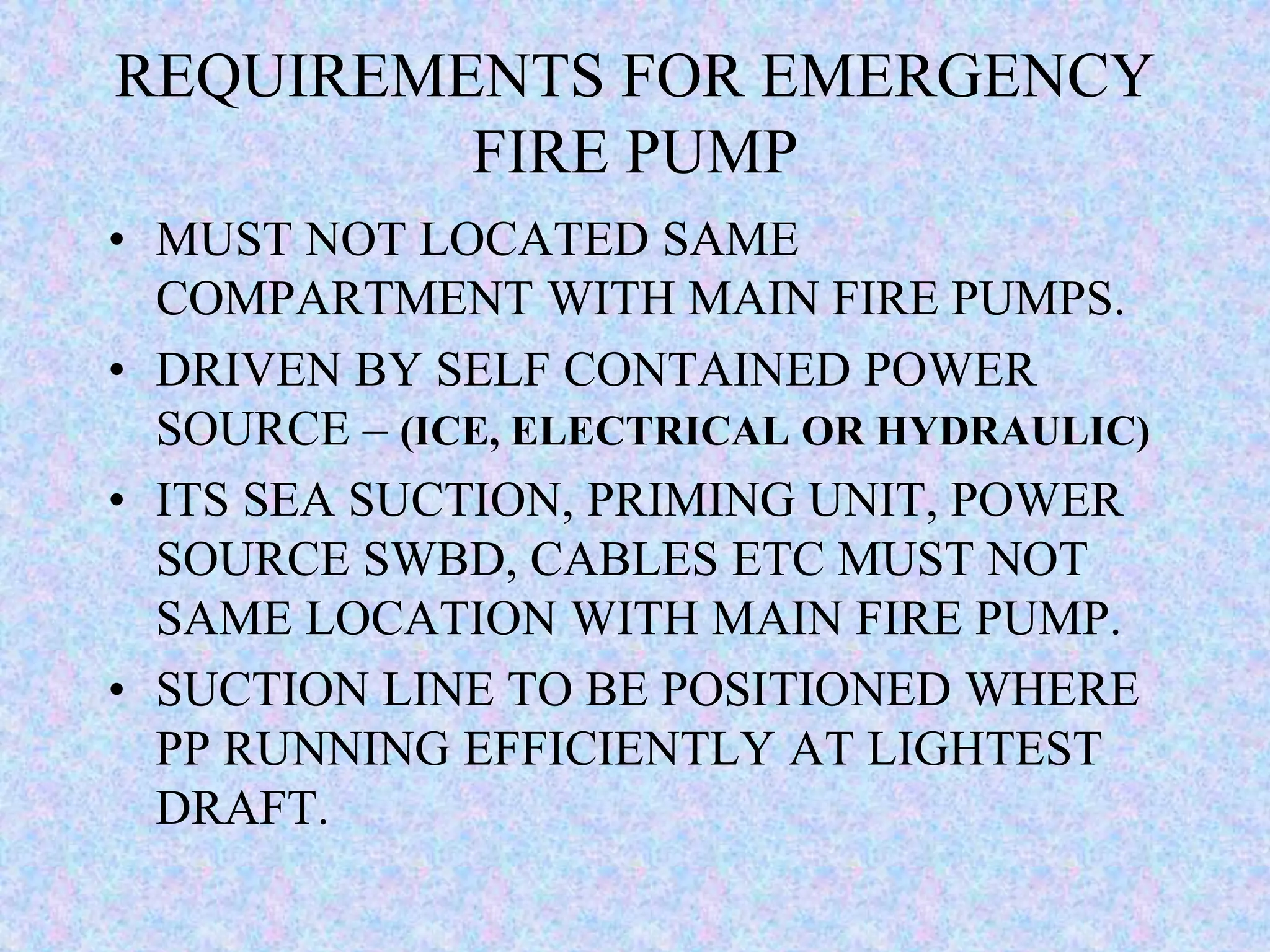 2.7 fire main system | PPTX