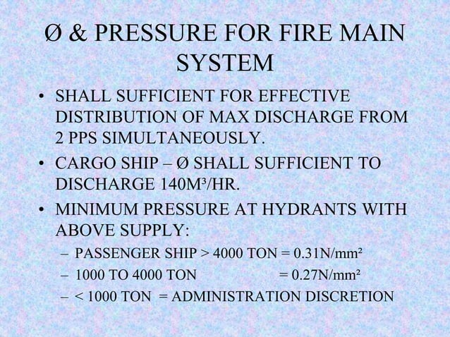 2.7 fire main system | PPTX