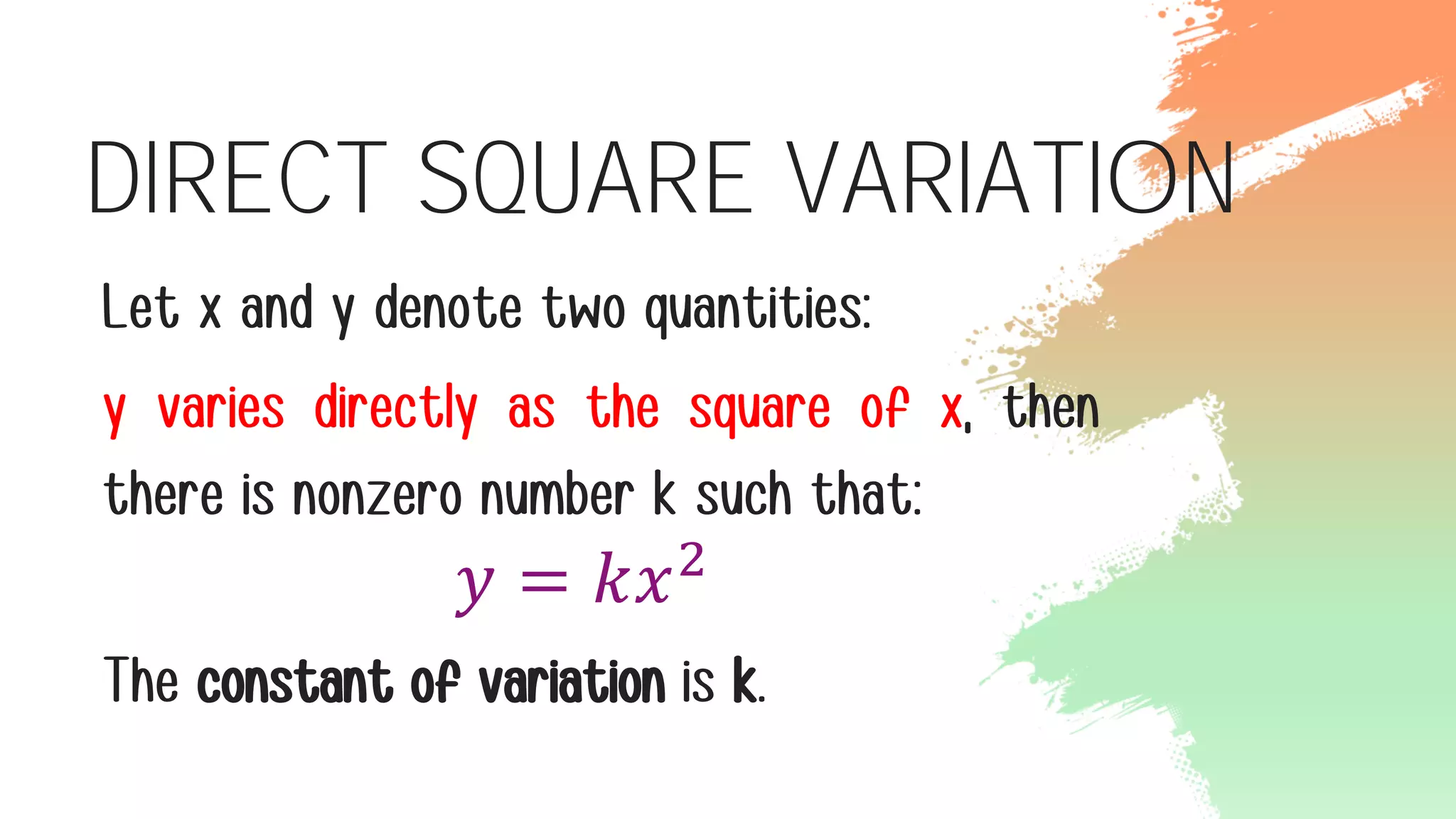 Direct Variation (Mathematics 9) | PDF