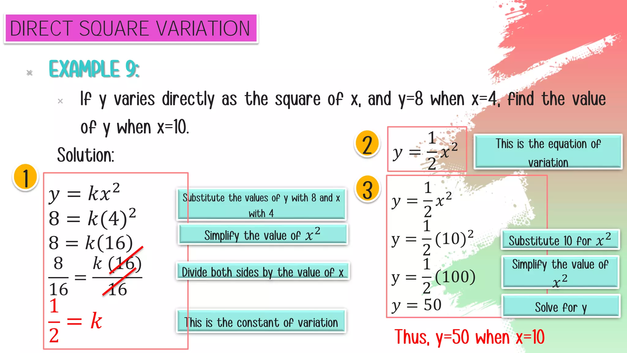 Direct Variation (Mathematics 9) | PDF