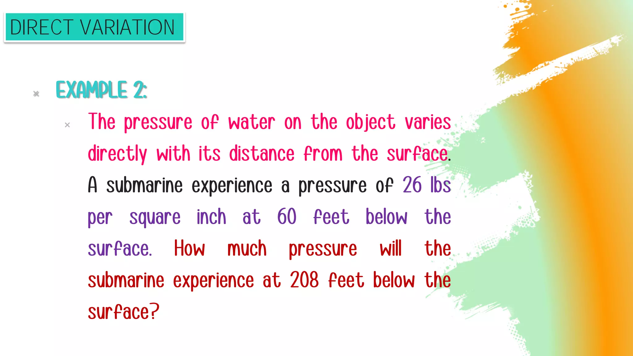 Direct Variation (Mathematics 9) | PDF
