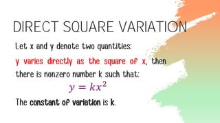 Direct Variation (Mathematics 9) | PDF