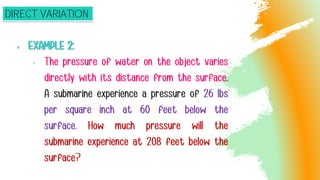 Direct Variation (Mathematics 9) | PDF
