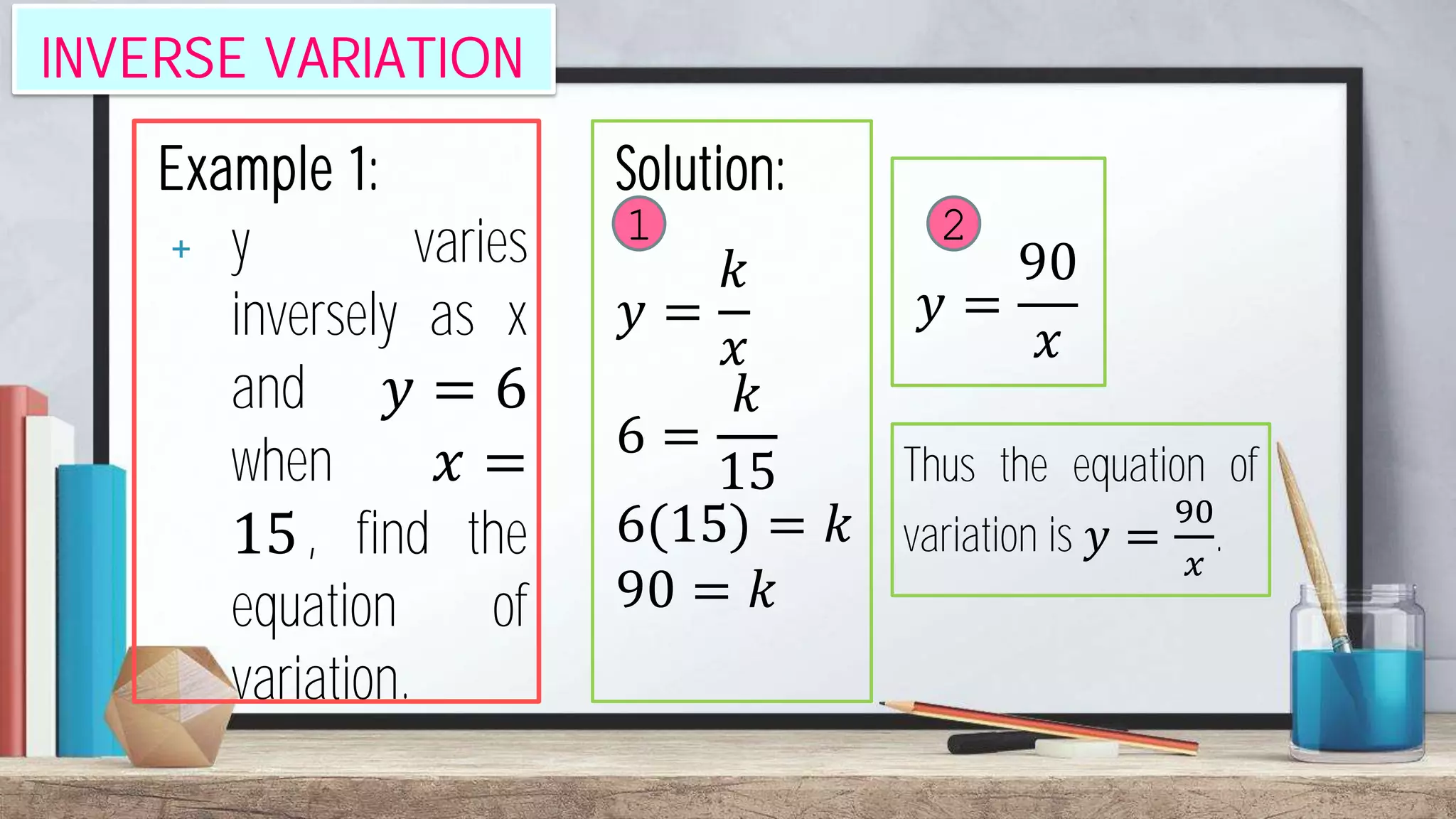 Inverse Variation (Mathematics 9) | PDF