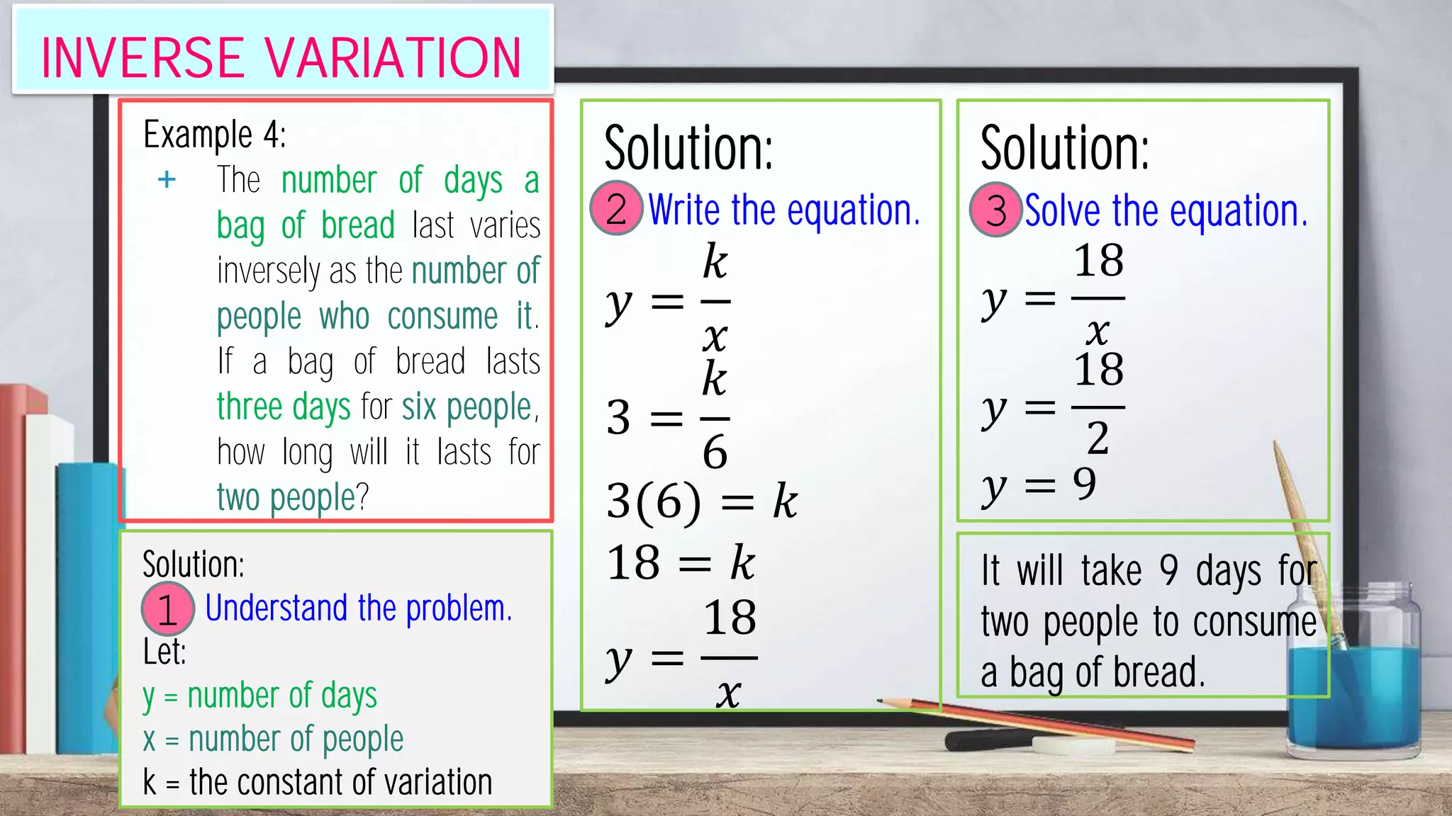 Inverse Variation (Mathematics 9) | PDF