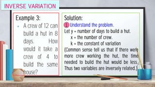 Inverse Variation (Mathematics 9) | PDF