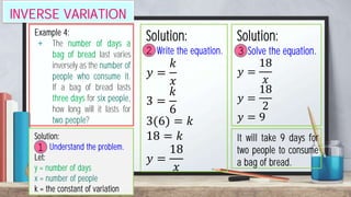 Inverse Variation (Mathematics 9) | PDF