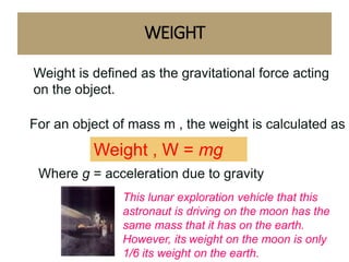 Weight Definition Physics