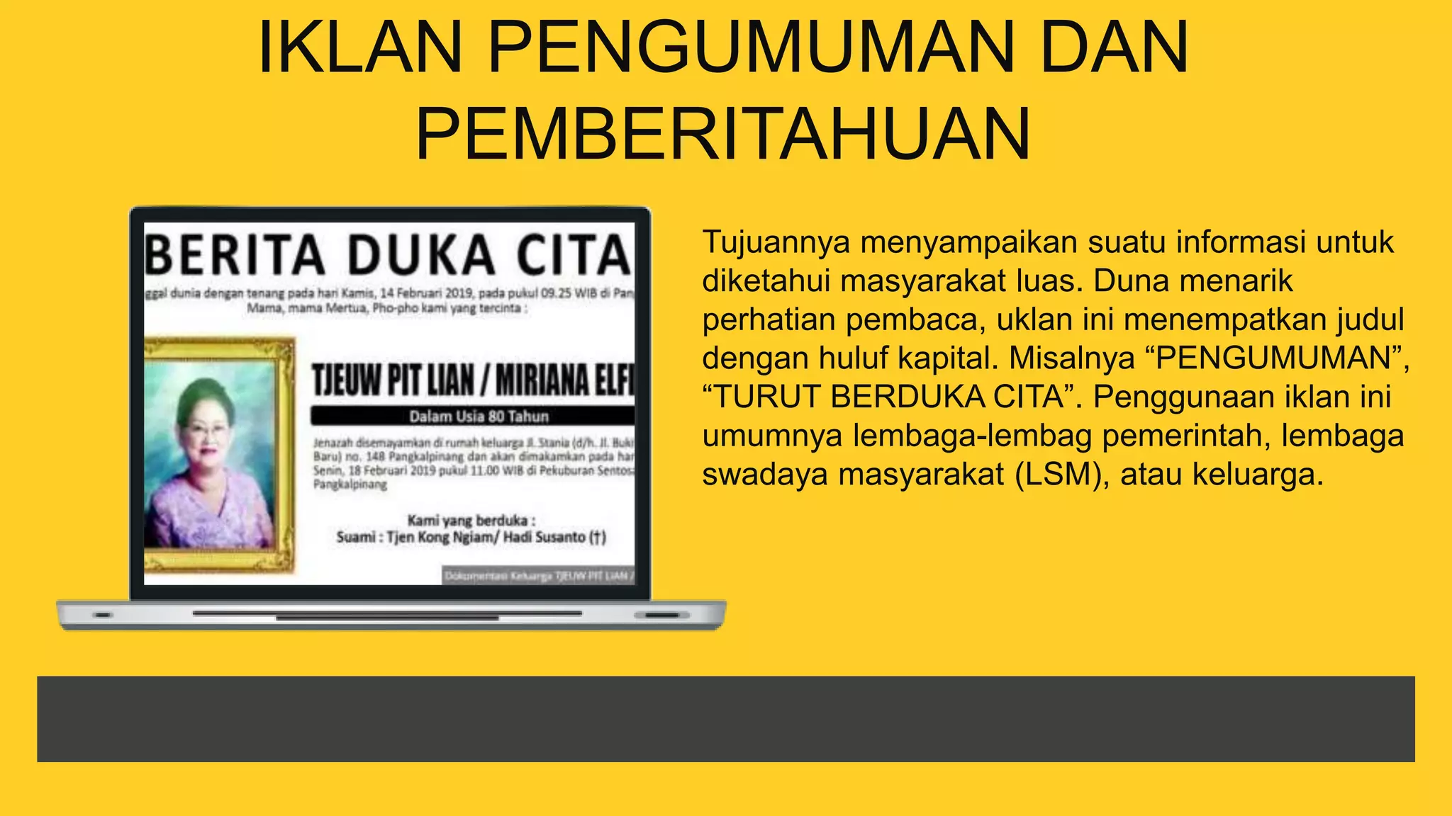 ciri bahasa iklan dan jenis iklan | PPTX