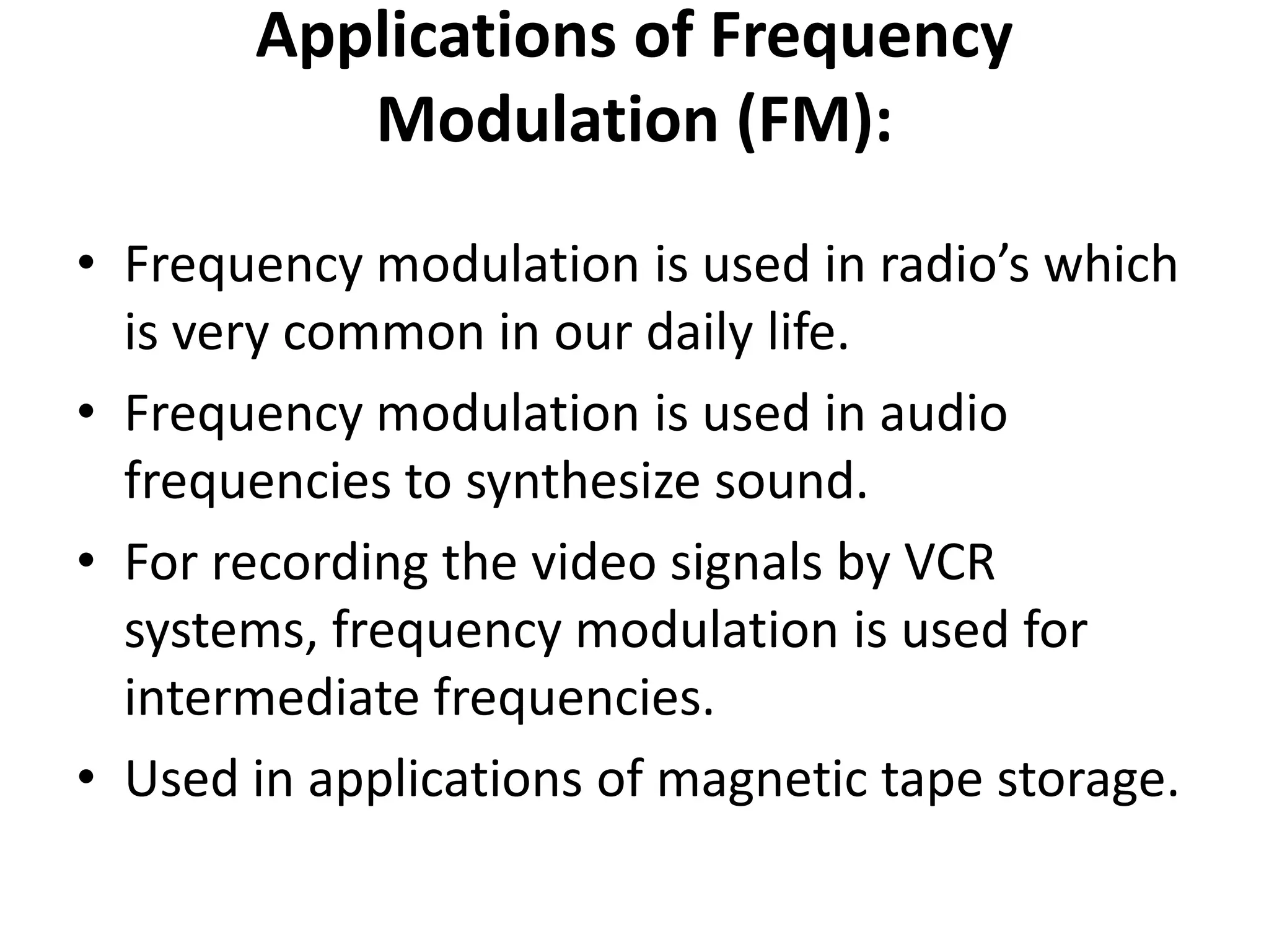 Modulation, Frequency Modulation, Phase Modulation, Amplitude ...